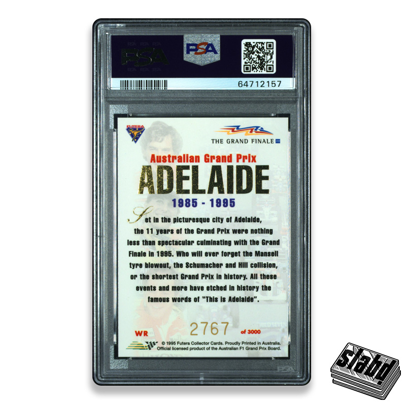 Ayrton Senna Michael Schumacher Adelaide Redemption Card Futera