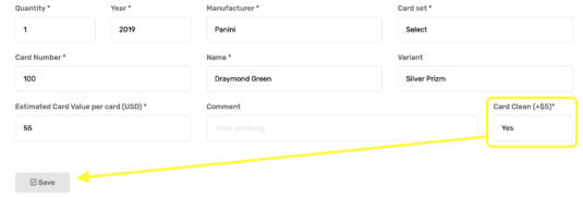 Card Cleaning Grading Services