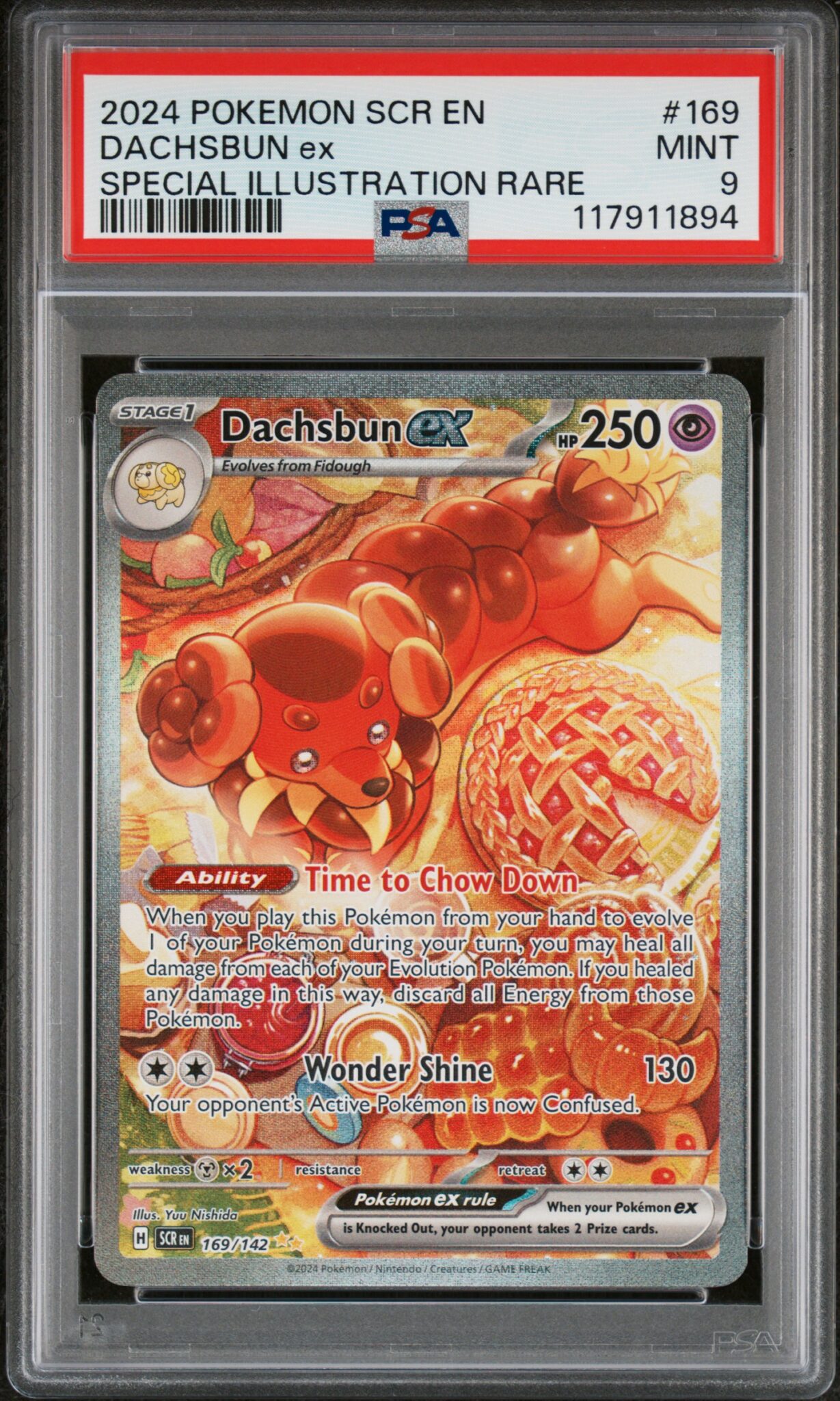 2024 POKEMON SCR EN-STELLAR CROWN 169 DACHSBUN EX SPECIAL ILLUSTRATION ...